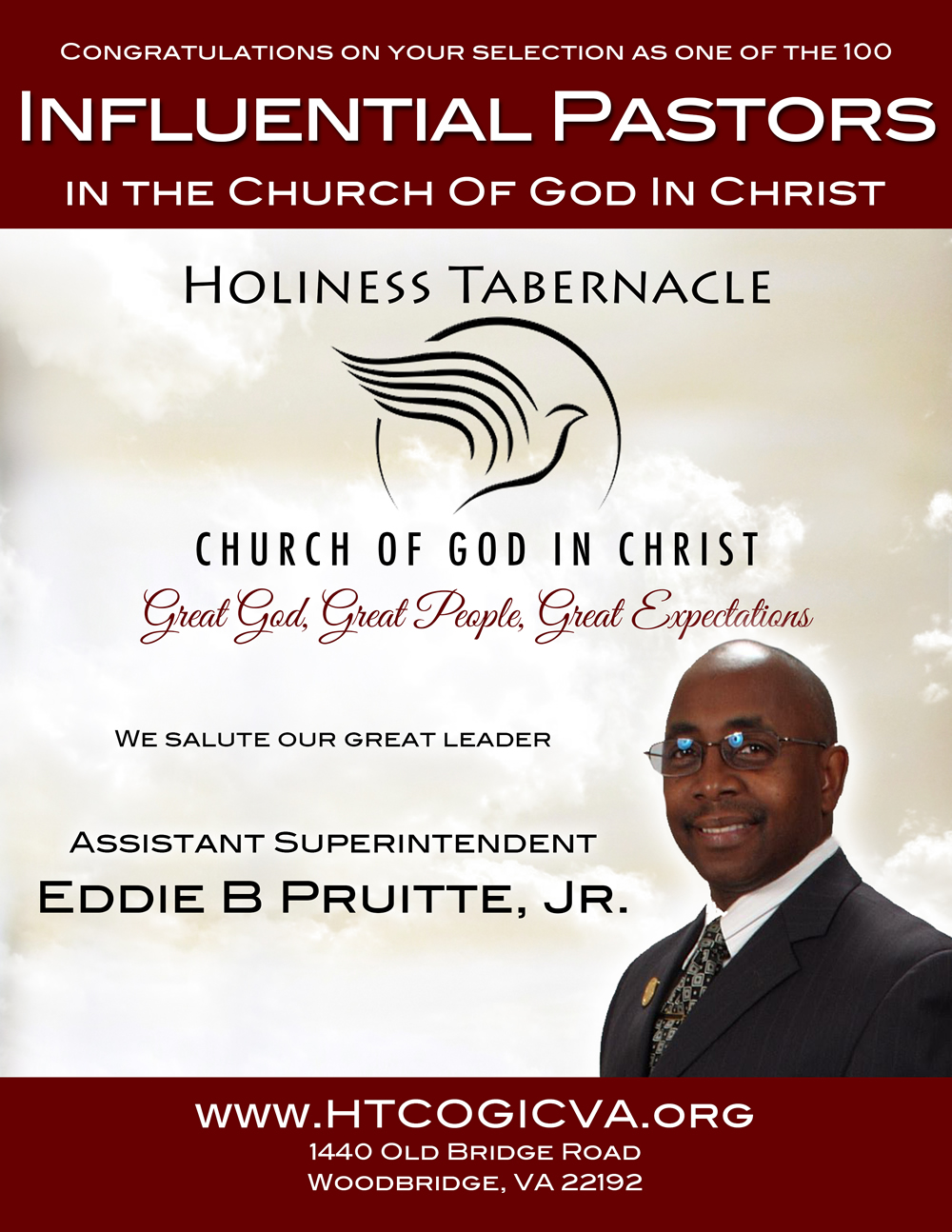 Pastor Pruitte Honored as One of COGIC's 100 Influential Pastors ...